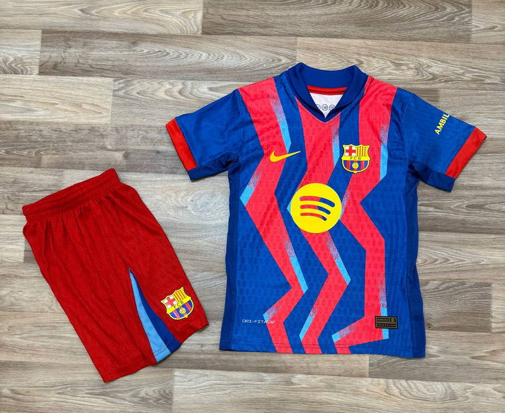 Barcelona Fourth Kids Kit 2025/26 - Player Version – Futbolista Store